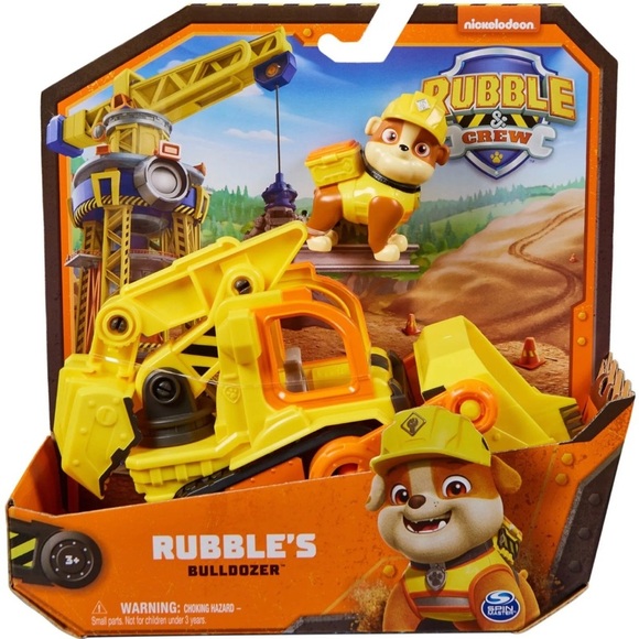 Paw Patrol | Toys | New Paw Patrol Rubble Crew Rubbles Bulldozer Truck Dog Figure Toy 223 | Poshmark